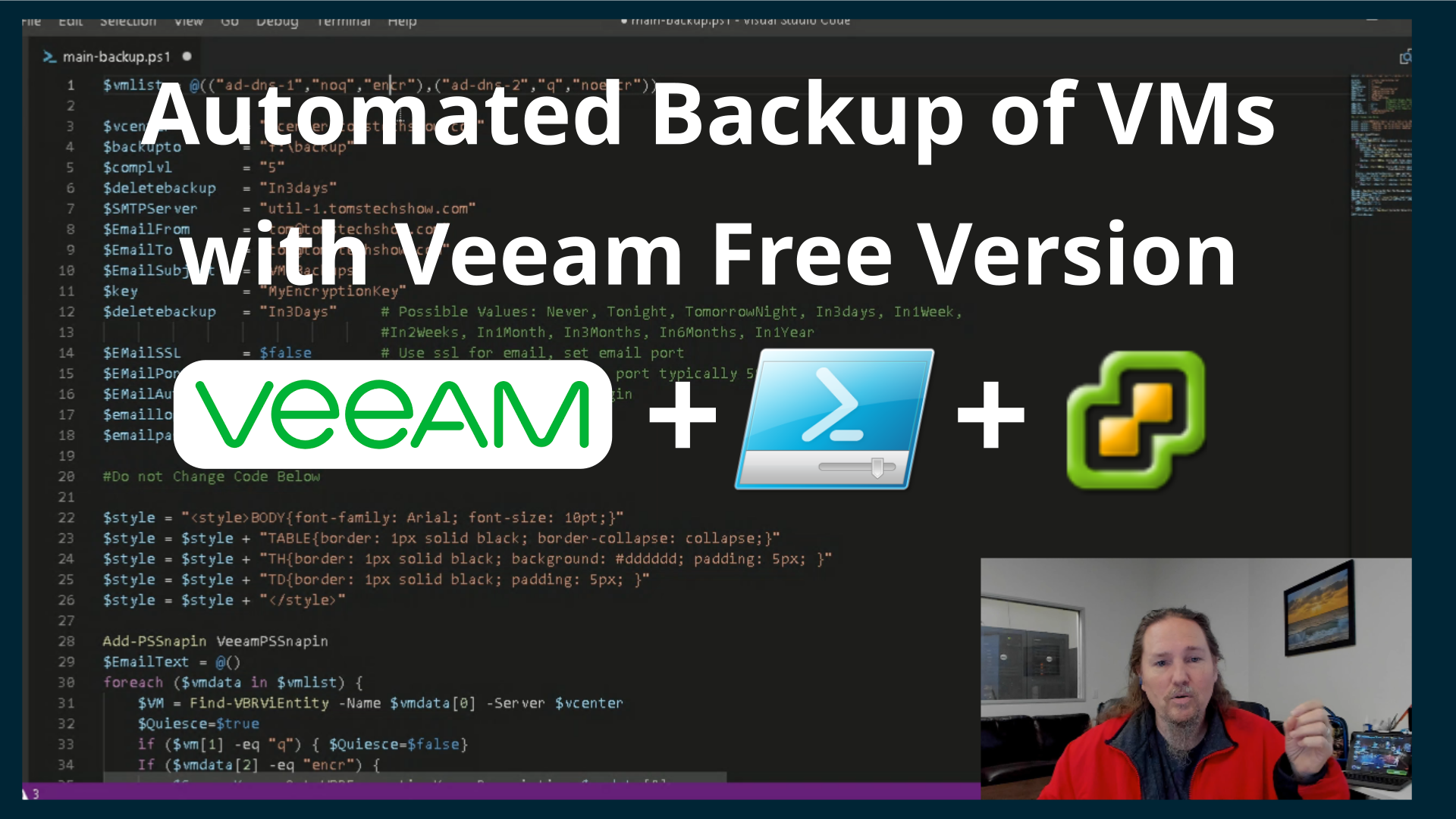 Automated Backup of VM's with Veeam Backup Free Edition Automated Backup of VM's with Veeam Backup Free Edition