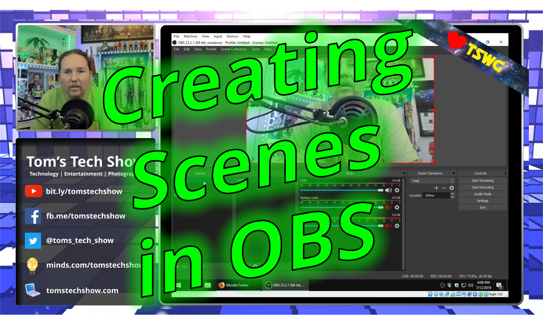 Adding Scenes In OBS Tom s Tech Show