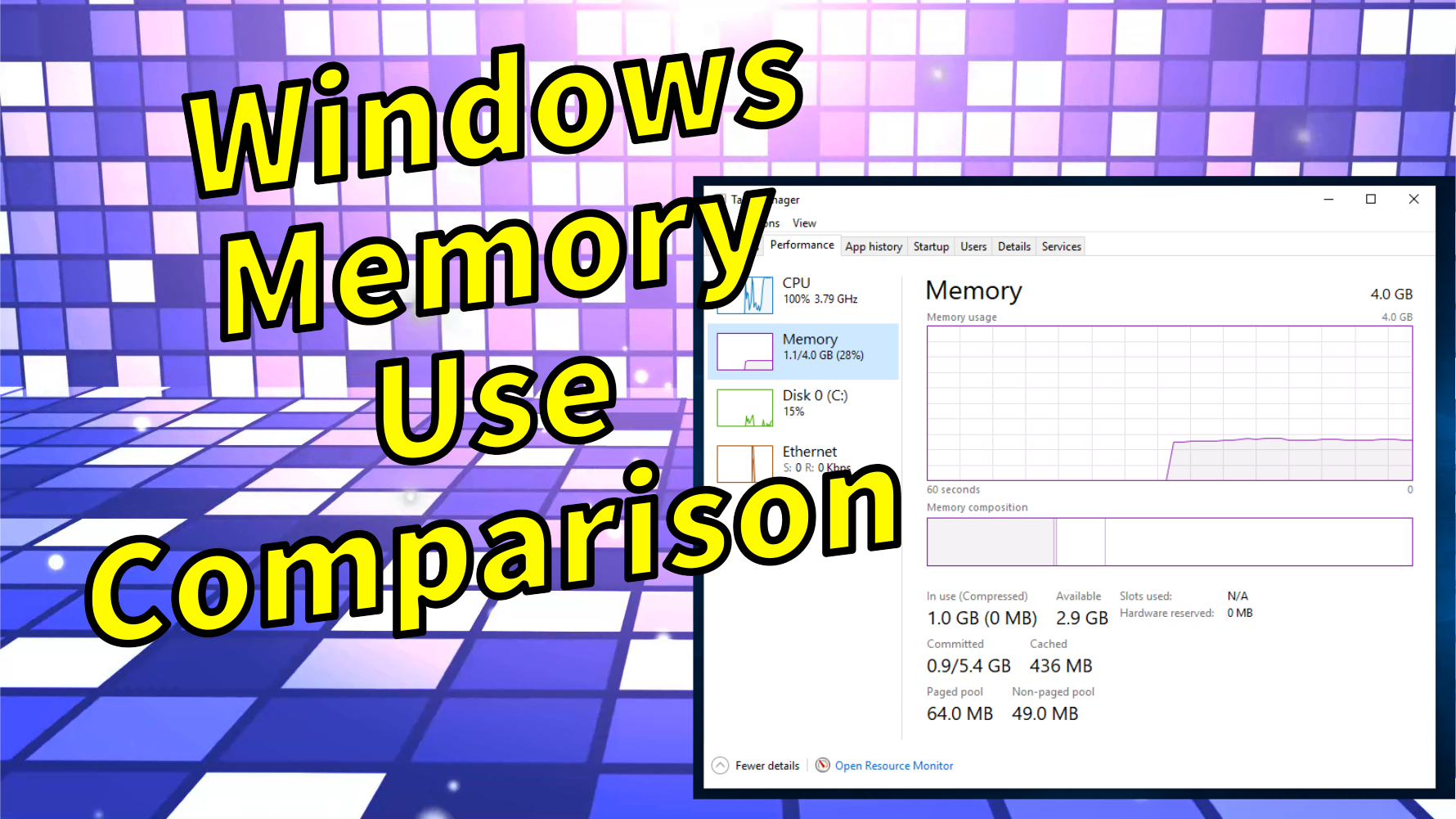 Windows LTSC Memory Comparison "-" Tom's Tech Show